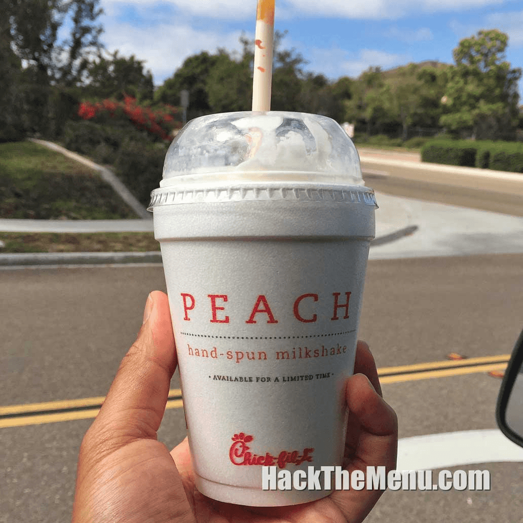 Strawberry Peach Hand-Spun Milkshake - Chick-fil-A Secret Me