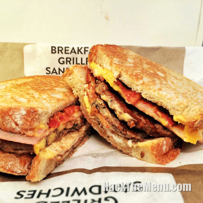 Loaded Grilled Breakfast Sandwich - Jack In The Box Secret M